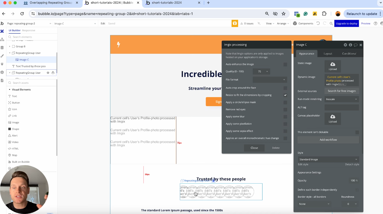 Overlapping Repeating Groups in Bubble (2025 Complete Guide)