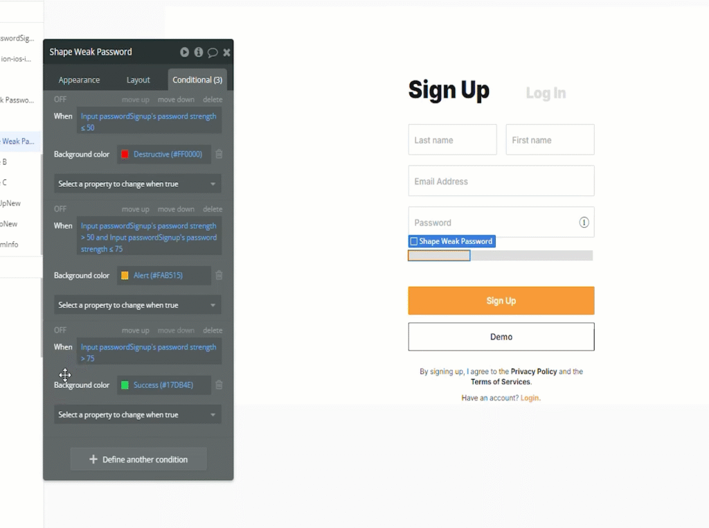 How to Build a Password Strength Indicator in Bubble
